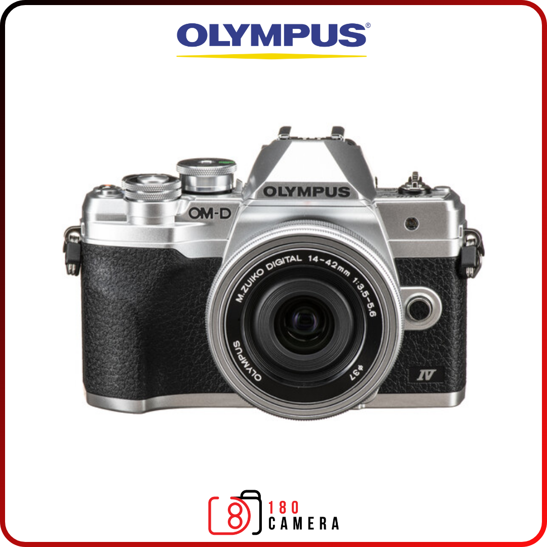 Olympus OM-D E-M10 Mark IV Mirrorless Camera Kit Silver (14-42mm EZ ...