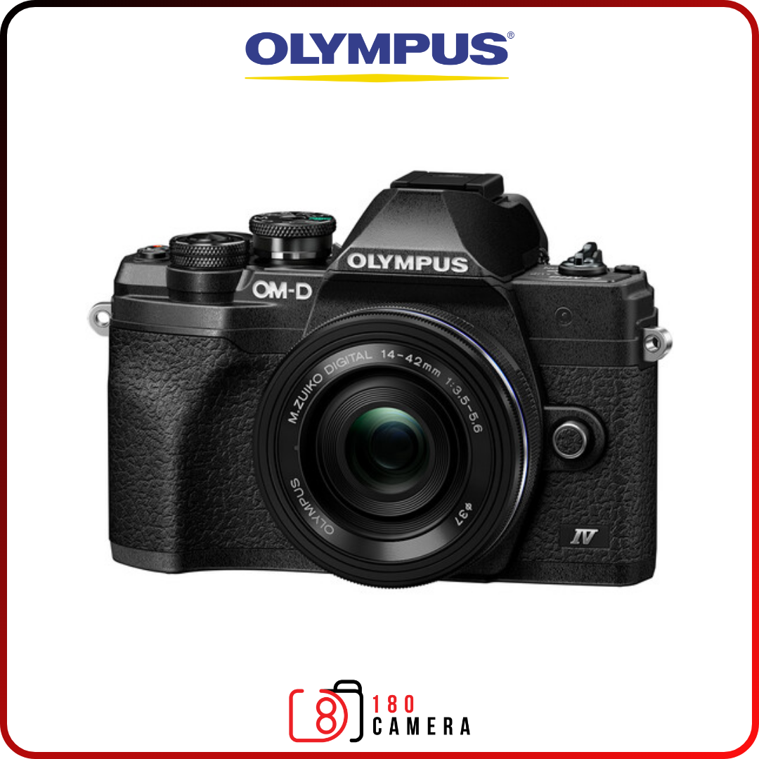 Olympus OM-D E-M10 Mark IV Mirrorless Camera Kit Black (14-42mm EZ Lens ...