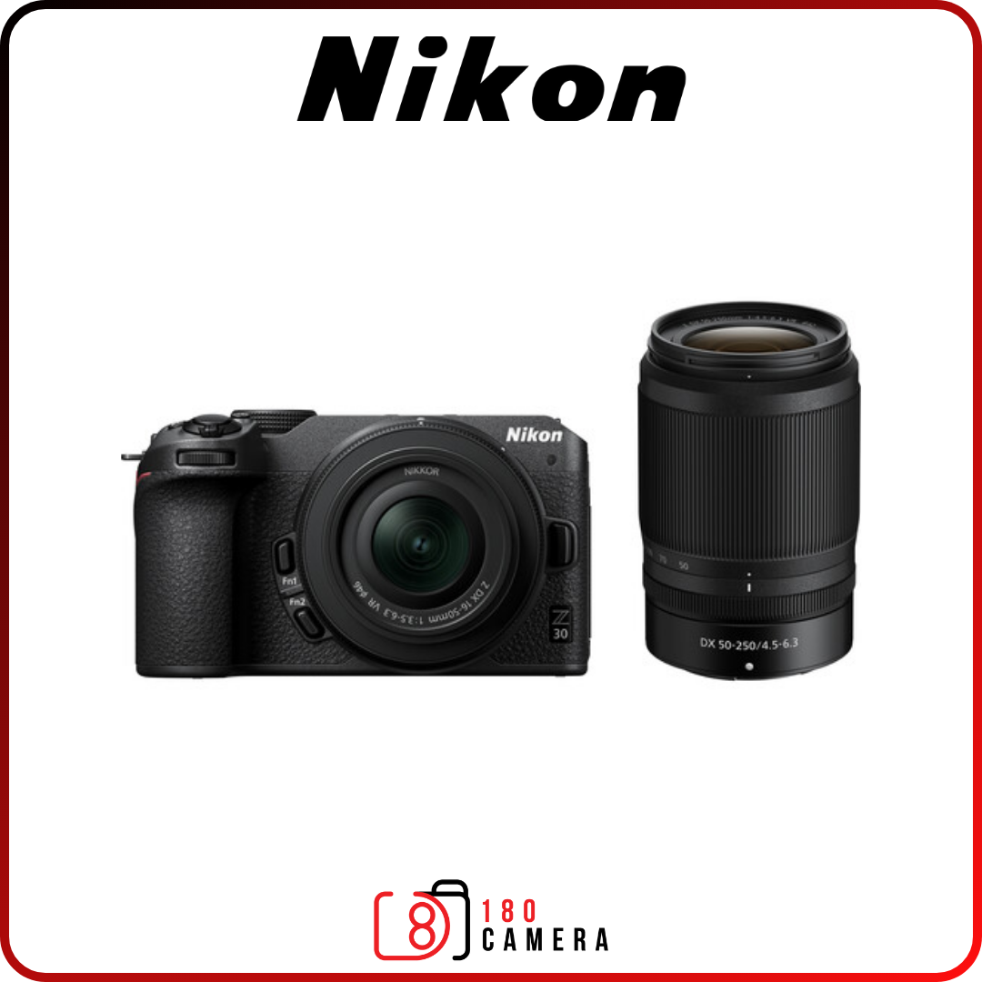 Nikon Z30 Mirrorless Camera Kit (16-50mm F3.5-6.3 VR + 50-250mm F4.5-6. ...